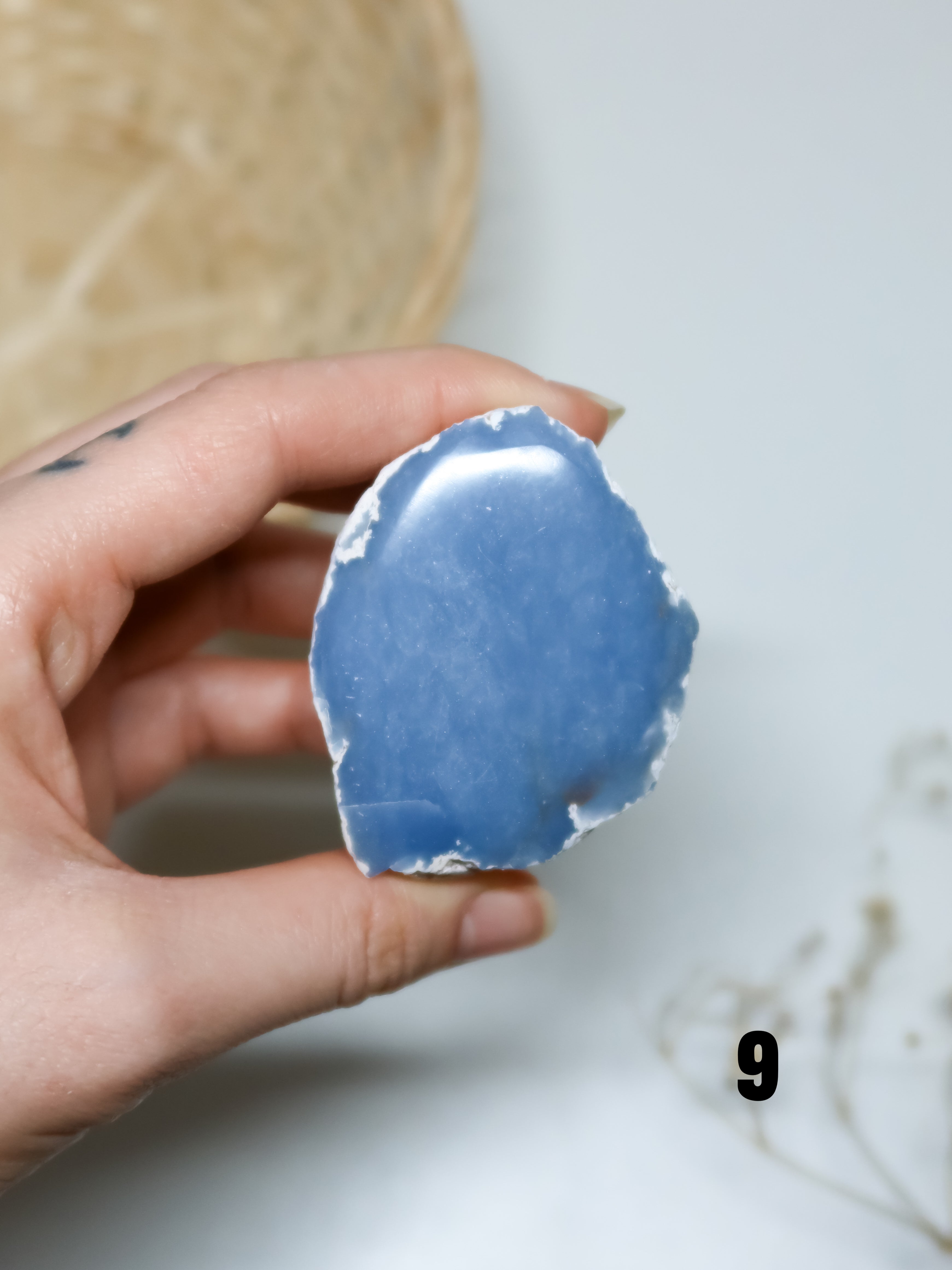 Geode in Angelite – Triplice Luna